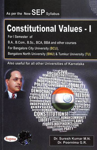 Constitutional Values 1 for 1 Sem Ba Bcom Bca Bba Sep : Bcu Bnu Tu: Buy ...