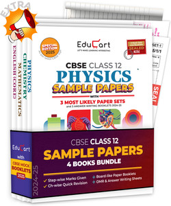 Educart CBSE Class 12 Sample Papers Bundle (2024-25) - Physics ...