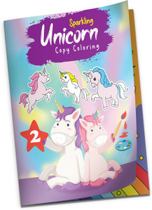 Sparkling Unicorn Copy Coloring Book - Part 2 For Kids: Buy Sparkling ...