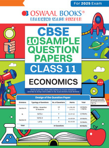 Oswaal CBSE Sample Question Papers Class 11 Economics Book (For 2025 ...