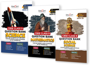 (OLD) Educart CBSE Class 9 Question Bank SCIENCE, MATHS & SOCIAL ...
