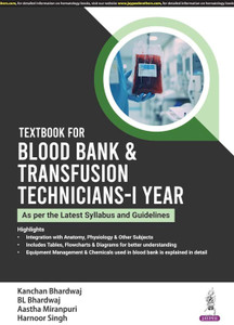 TEXTBOOK FOR BLOOD BANK & TRANSFUSION TECHNICIANS-1YEAR: Buy TEXTBOOK ...