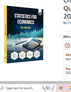 PW CBSE Class 11 Statistics For Economics Chapter-wise Textbook: Buy PW ...