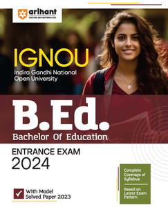 Arihant IGNOU B.ed Entrance Exam Solved Papers For 2024 Exams: Buy ...