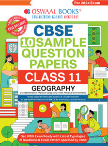 Oswaal CBSE Sample Question Papers Class 11 Geography Book (For 2024 ...
