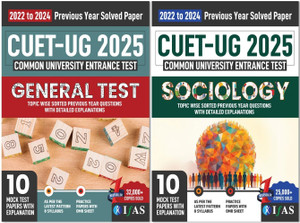 CUET UG Sociology and General Test Combo Book - 2025 | Previous Year ...