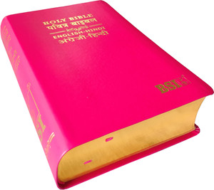 Holy Bible English (ESV)- Hindi (O.V.) Diglot Bible Royal Maroon PU ...