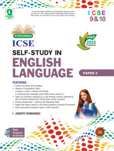 Evergreen ICSE Self-Study In ENGLISH LANGUAGE Class 9&10 For 2025 ...