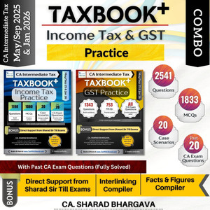 TAXBOOK+ COMBO (INCOME TAX & GST - PRACTICE) / AY 2025-26 / SET OF 2 ...