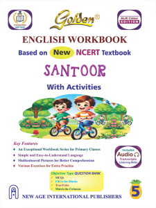 Golden English Workbook Based on NEW NCERT Textbook Santoor with ...