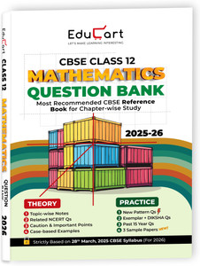 Educart CBSE Class 12 Mathematics Question Bank 2025-26 on new Syllabus ...
