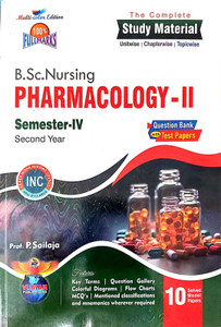 Study Material B Sc Nursing Pharmacology Ii Semester Iv Vijayam Buy