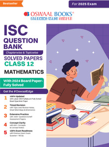 Oswaal ISC Question Bank Class 12 Mathematics | Chapterwise | Topicwise ...
