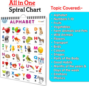 Children's educational Chart collection : My First ALL IN ONE SPIRAL ...