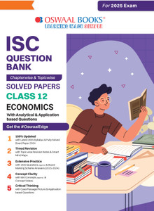 Isc Question Bank Solved Papers_class 12_economics_for Exam 2024-25 ...