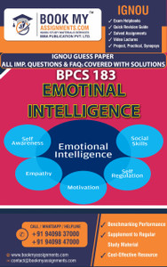 IGNOU BPCS 183 Emotional Intelligence | Guess Paper | Important ...