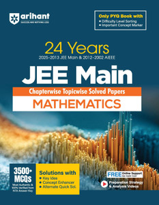 Arihant 24 Years Jee Main Mathmatices Chapterwise Topicwise Pyq with ...