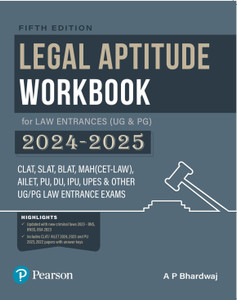 Legal Aptitude Workbook for Law Entrances, 5 E (2024-2025) CLAT/ AILET ...