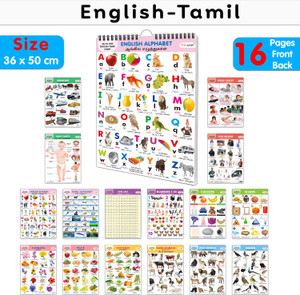 Ukg Class Picture ENGLISH-TAMIL Chart With 16 Topics : ENGLISH ALPHABET ...