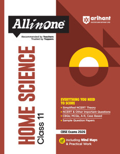 Arihant All in One Home Science Class 11 for CBSE Exams 2025-26 as per ...