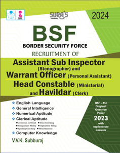 SURA`S BSF Assistant Sub Inspector and Warrant Officer, Head Constable ...