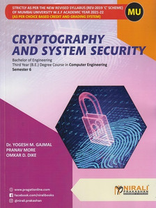 CRYPTOGRAPHY AND SYSTEM SECURITY - Third Year (T.E) Degree Course in ...