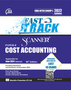 Cost Accounting (Paper 8 | Gr. I | CMA Inter) Scanner - Including ...