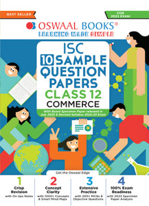 Oswaal ISC Sample Question Papers Class 12 Commerce for 2023 Board Exam ...