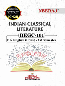 NEERAJ PUBLICATIONS BEGC-101 Indian Classical Literature, IGNOU B.A ...
