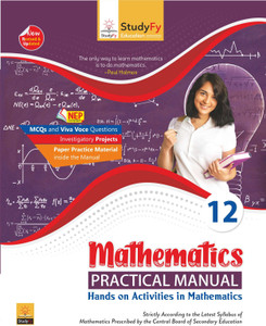 StudyFy CBSE Class 12th Mathematics Practical Lab Manual for 2024 Exam ...