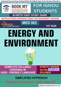 IGNOU MED 003 Energy and Environment In Depth Guide For Ignou Student ...