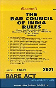 Commercial's The Bar Council of India Rules - 2021/edition Paperback ...