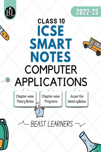 ICSE Class 10 Computer Applications Smart Notes: Buy ICSE Class 10 ...