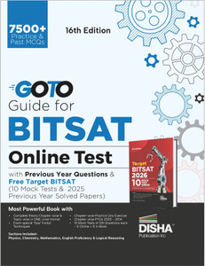 Disha GoTo Guide for BITSAT Online Test 2026 with Previous Year ...