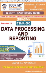 IGNOU BSMA 005 Data Processing and Reporting Study Material (In Depth ...