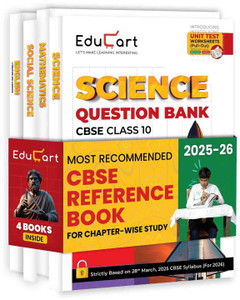 Educart CBSE Question Bank Class 10 Bundle - Science, Mathematics ...