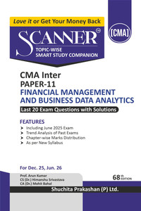 Scanner CMA Inter | Paper-11: Financial Management and Business Data ...