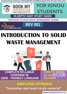 IGNOU BEV 001 Introduction to Solid Waste Management In Depth Guide For ...