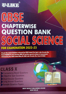 U Like Class 10 Social Science CBSE Chapterwise Question Bank For ...