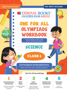 Oswaal One for All Olympiad Workbook Class 1 Science for 2024-25 Exam ...