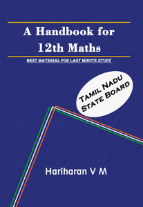 A HANDBOOK FOR 12TH MATHS - TNSB Maths Textbook: Buy A HANDBOOK FOR ...