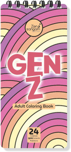 ZEN SANGAM GEN-Z Words Bookmark Coloring Book for Young Adults and Art ...