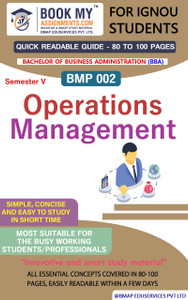 IGNOU BMP 002 Operations Management Quick Readable Notes | Important ...