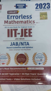 Smart Errorless Mathematics IIT JEE Mains JBA /NTA Vol I &II (2023 ...