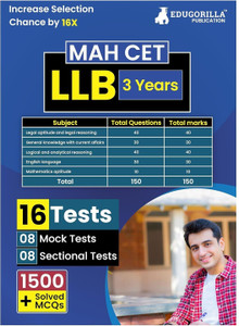 MAH CET LLB 3 Years Exam Prep Book - 2025 : 8 Full Length Mock Tests ...