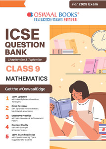Oswaal Icse Question Bank Solved Papers | Class 9 | Mathematics: Buy ...