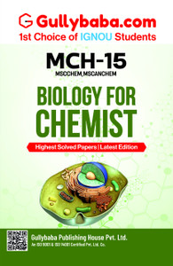 IGNOU MCH-15 Biology for Chemists | Guide Book/Help Book with Solved ...