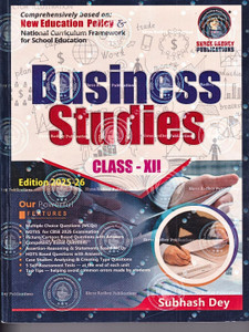 Business Studies Book for Class 12 - Edition 2025-26: Buy Business ...