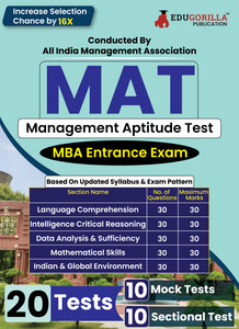 MAT Management Entrance Exam - 2024 | MBA Entrance Exam | 1800+ Solved ...