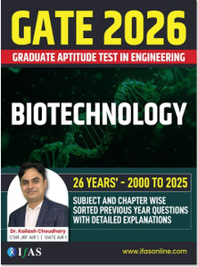 GATE Biotechnology 2026 - 26 Years (2000–2025) Chapter & Subject Wise ...
